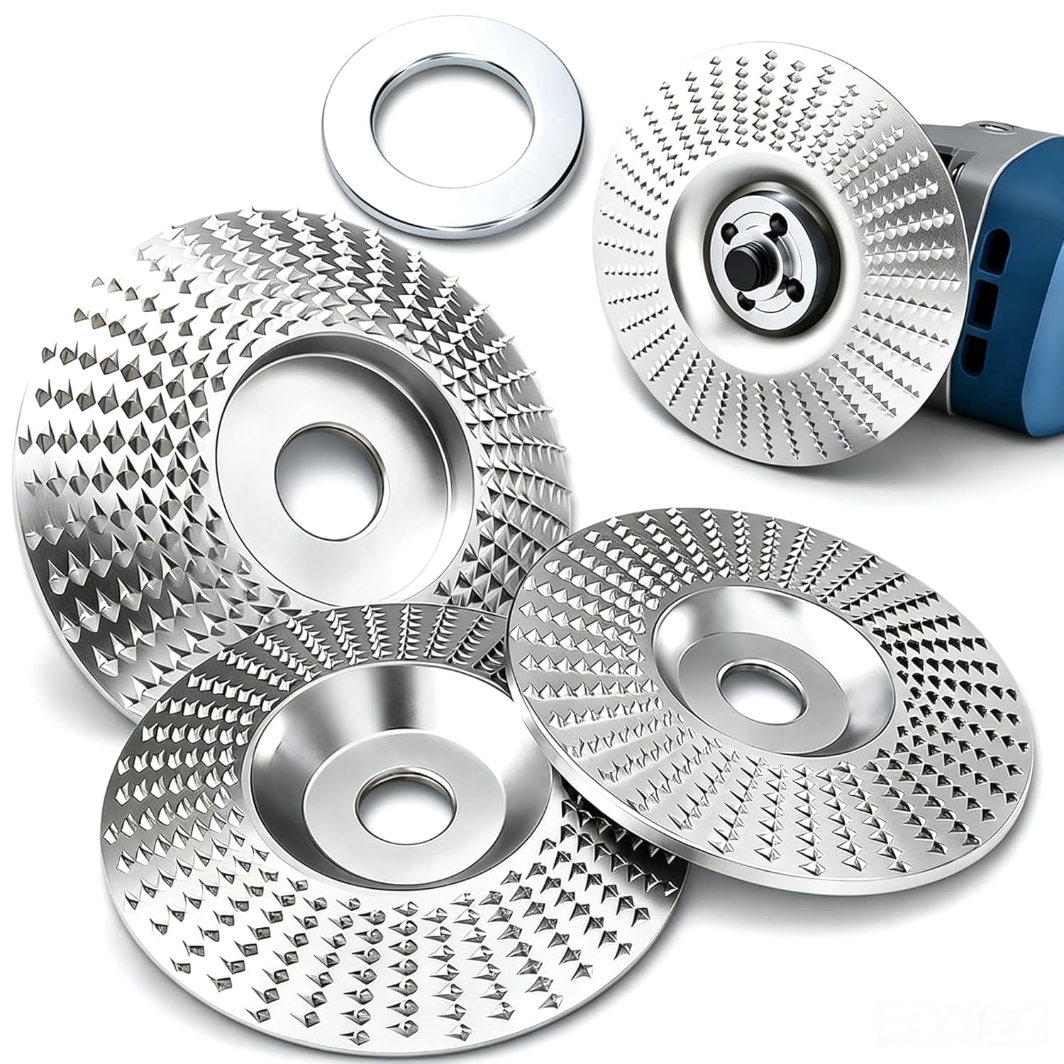 Tungsten Carbide Wood Carving Discs for Angle Grinder, Heavy-Duty ...