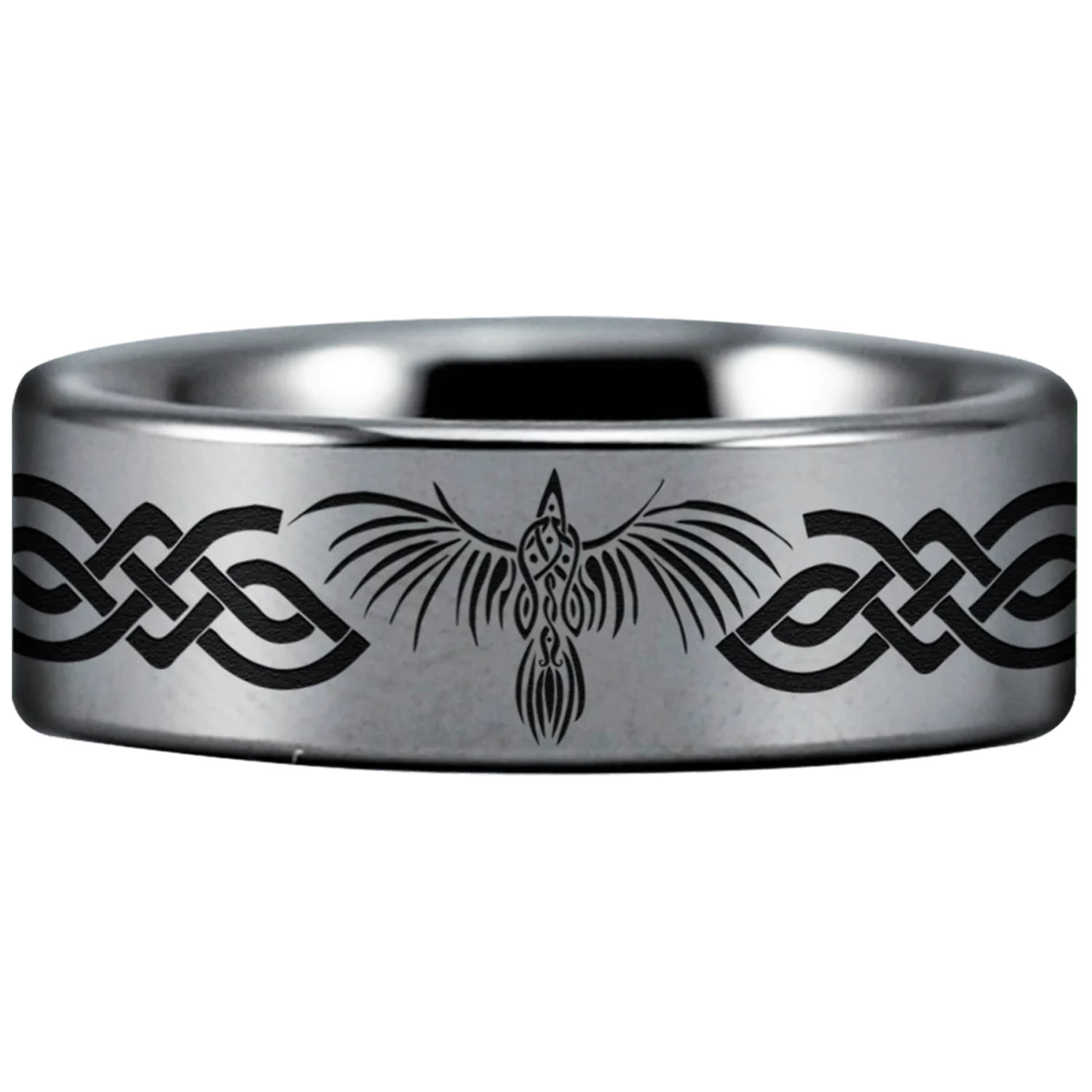 Tungsten Celtic Raven Ring - Walmart.com