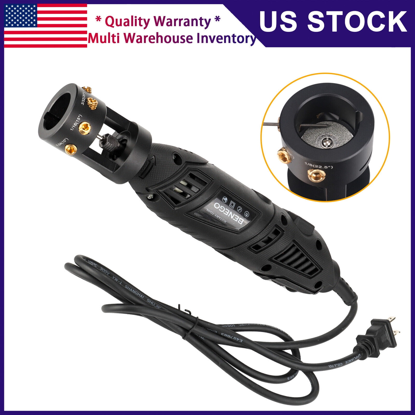 Tungsten Electrode Grinder Sharpener Multi-Angle Offsets w/ Rotary Tool ...