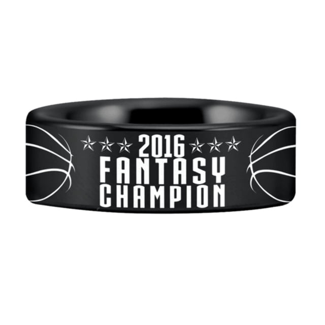 Tungsten Fantasy Basketball Championship Ring - Walmart Business Supplies