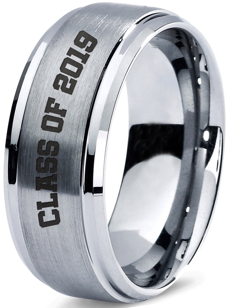 Tungsten Graduating Class Of 2019 Band Ring 8mm Men Women Comfort Fit ...
