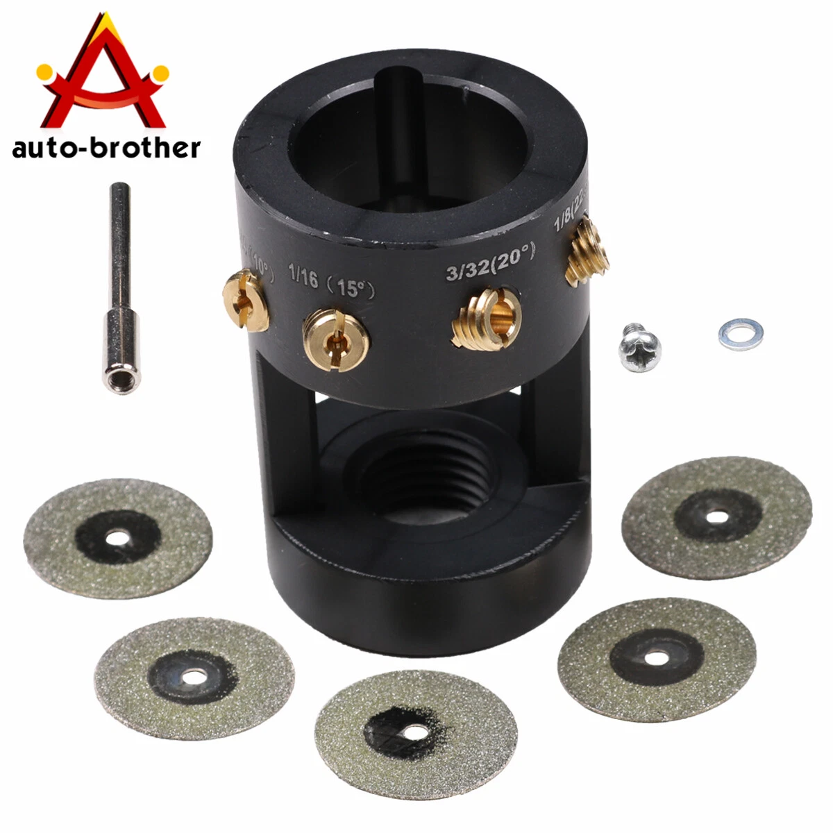 Tungsten Grinder Sharpener Multi-Angle & Offsets Head Tool Fit For Tig ...