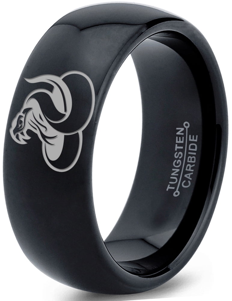 Tungsten Hissing Snake Python Serpent Band Ring 8mm Men Women Comfort ...