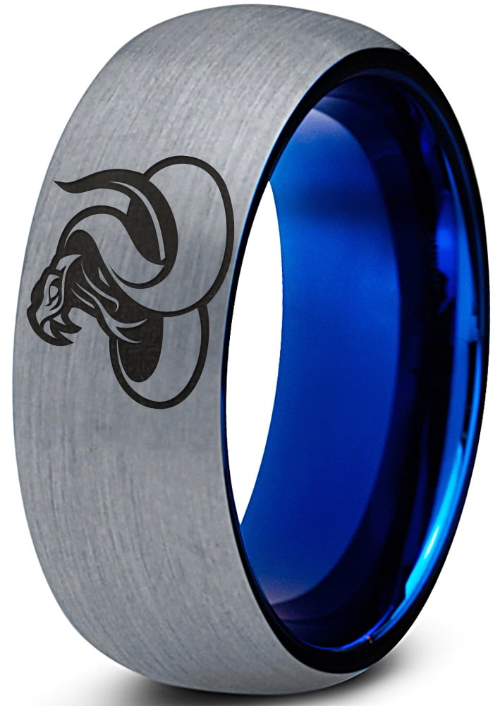 Tungsten Hissing Snake Python Serpent Band Ring 8mm Men Women Comfort ...