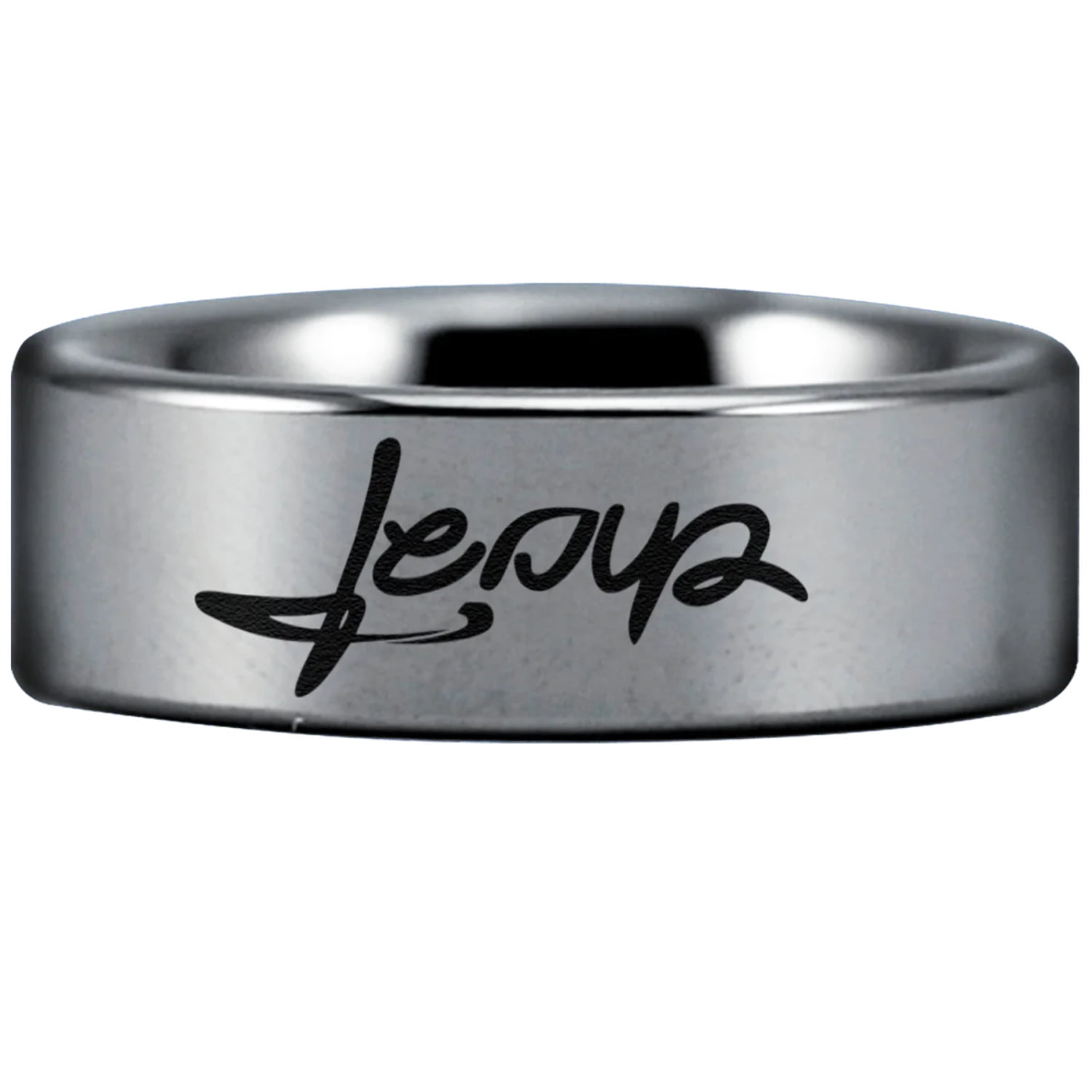 Tungsten Jesus Christ Ring - Walmart.com