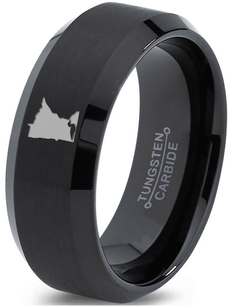 Tungsten Minnesota North Star State Common Loon Band Ring 8mm Men Women ...