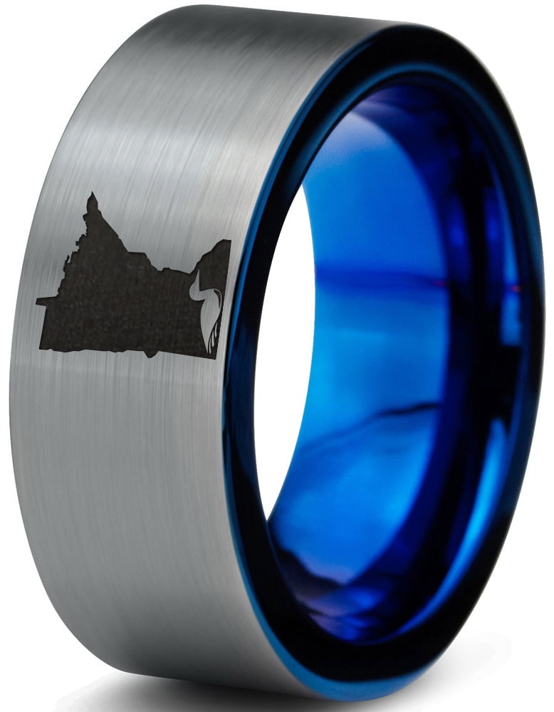 Tungsten Minnesota North Star State Common Loon Band Ring 8mm Men Women ...