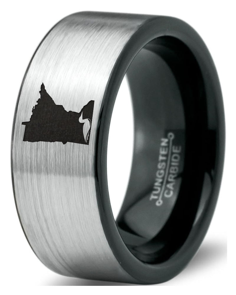 Tungsten Minnesota North Star State Common Loon Band Ring 8mm Men Women ...