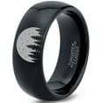 Tungsten Night Skyline Outdoor Camping Band Ring 8mm Men Women Comfort ...
