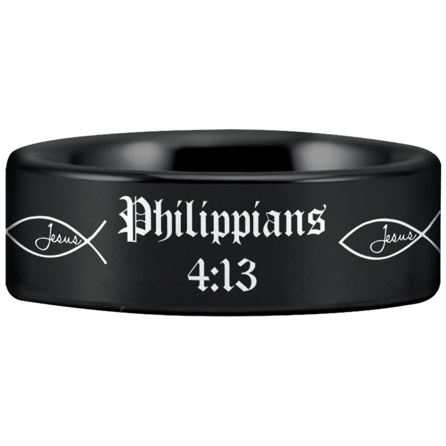 Tungsten Philippians 4:13 Ring - Walmart.com