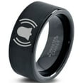 Tungsten Ringing Notification Bell Emoji Band Ring 9mm Men Women ...