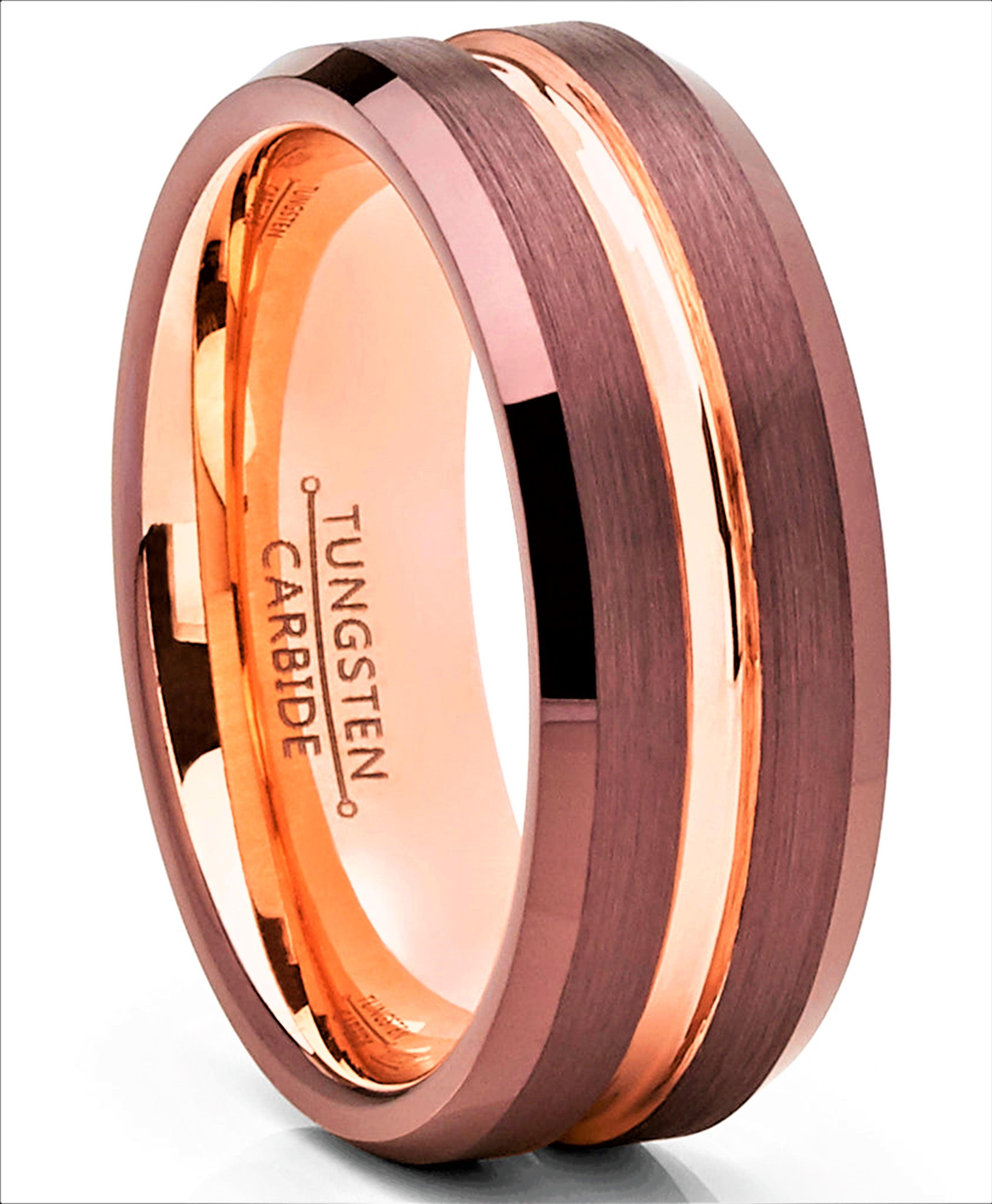 Tungsten Rings for Men Wedding Bands for Him Womens Wedding Bands for ...