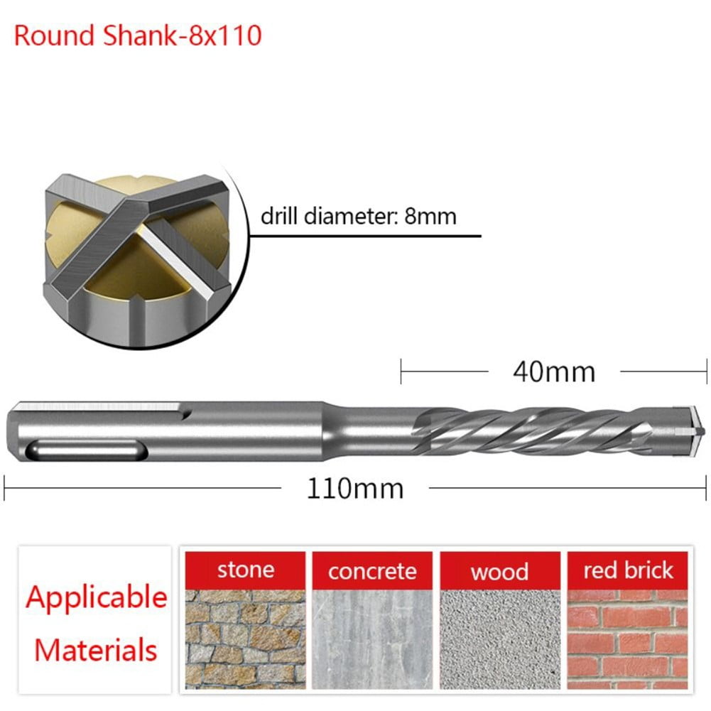 Tungsten Steel Alloy Cross Drill Bit Electric Hammer Drill Bits For ...