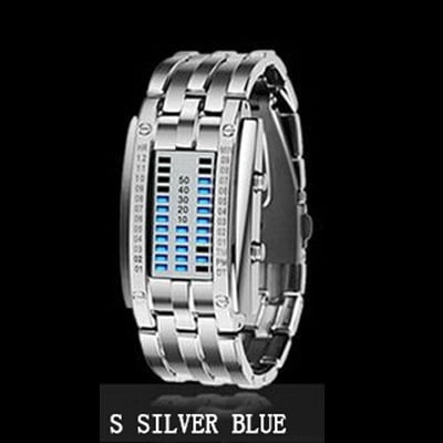 Tungsten Trend Korean Binary LED Celebrity Men's Watch Waterproof Lava ...