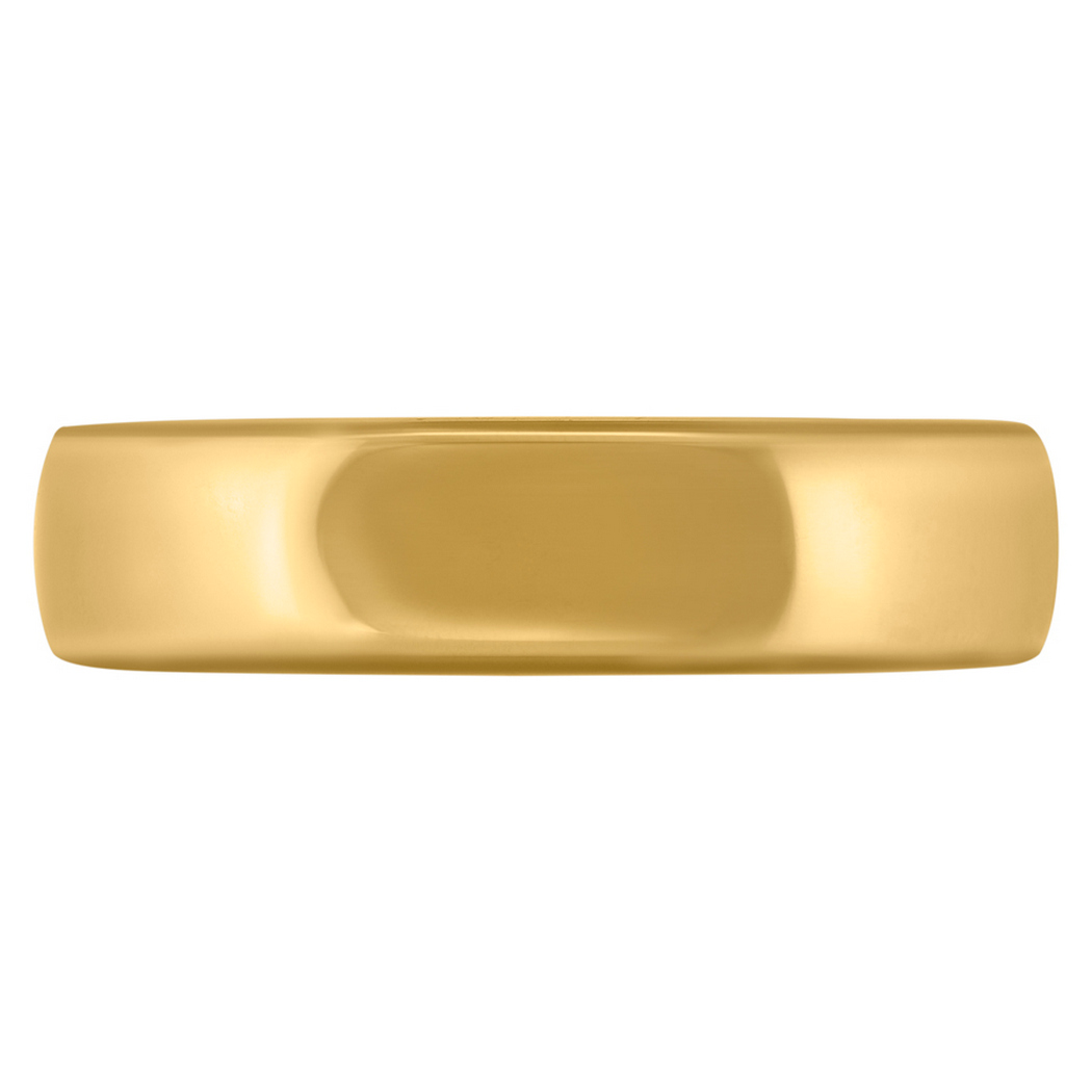 Tungsten Yellow tone Dome Wedding Anniversary Mens Comfort-Fit 6mm Size ...