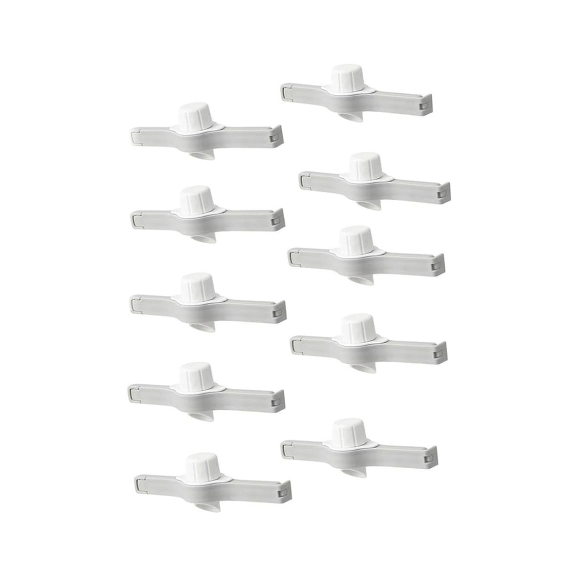 Tunhigl 10-Pack Plastic Bag Sealing Clips - Reusable Food Bag Seal ...