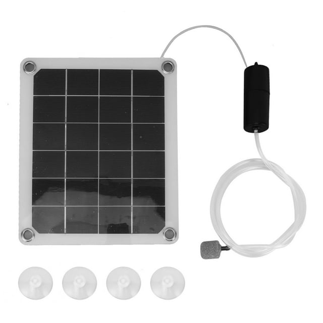 Tunhigl 10W Solar Pond Aerator - Complete Aeration Kit - Noiseless Air ...