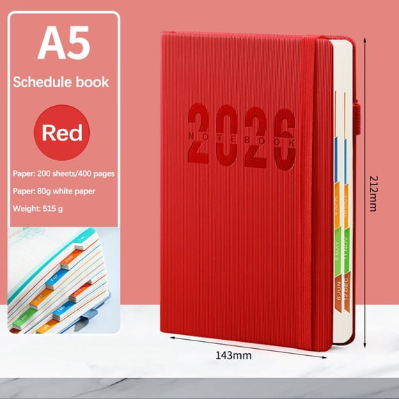 Tunhigl 2026 Weekly & Monthly Planner Notebook - Hardcover 2026 ...