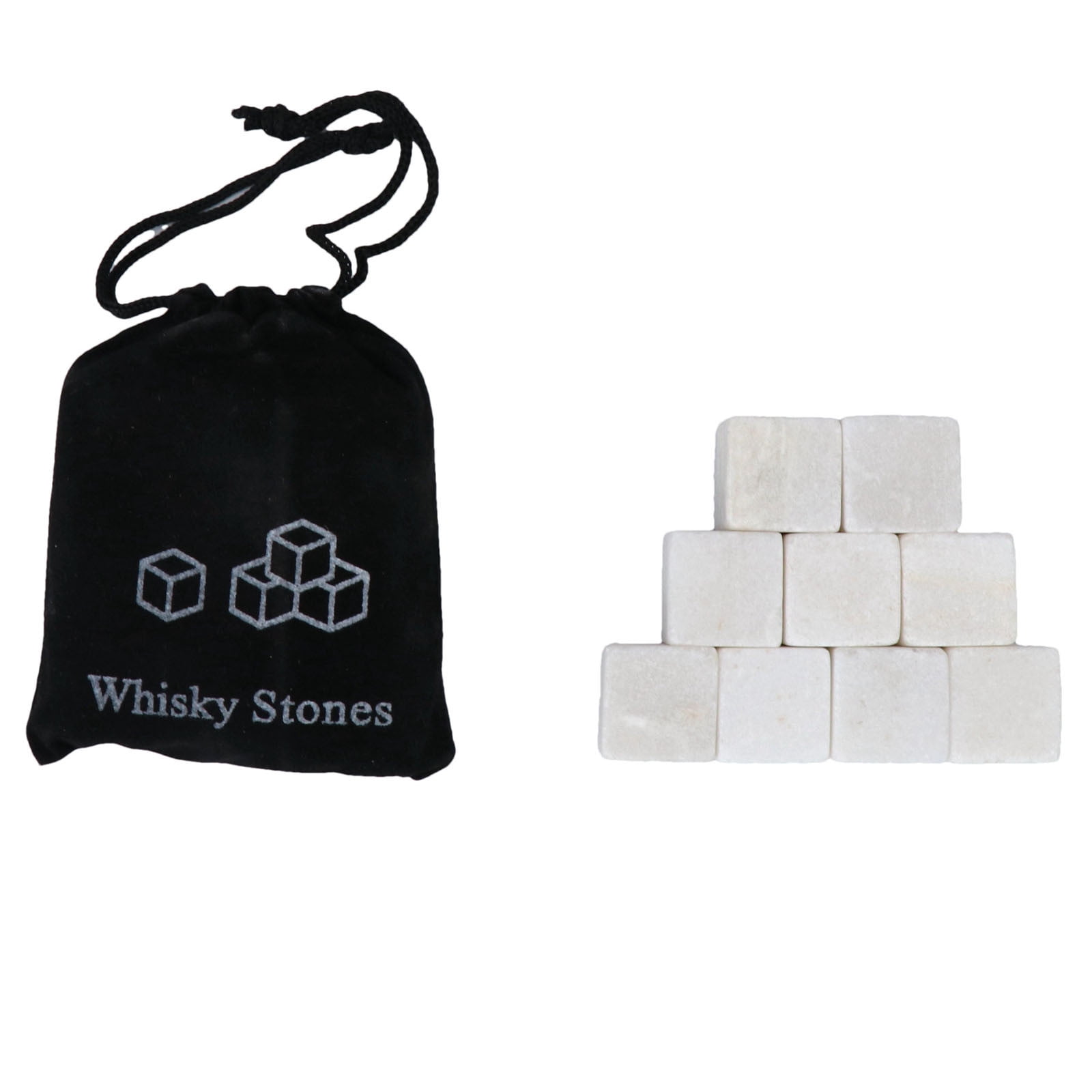 Tunhigl 9Pcs Whiskey Stones Gift Set - Reusable Chilling Stones with ...