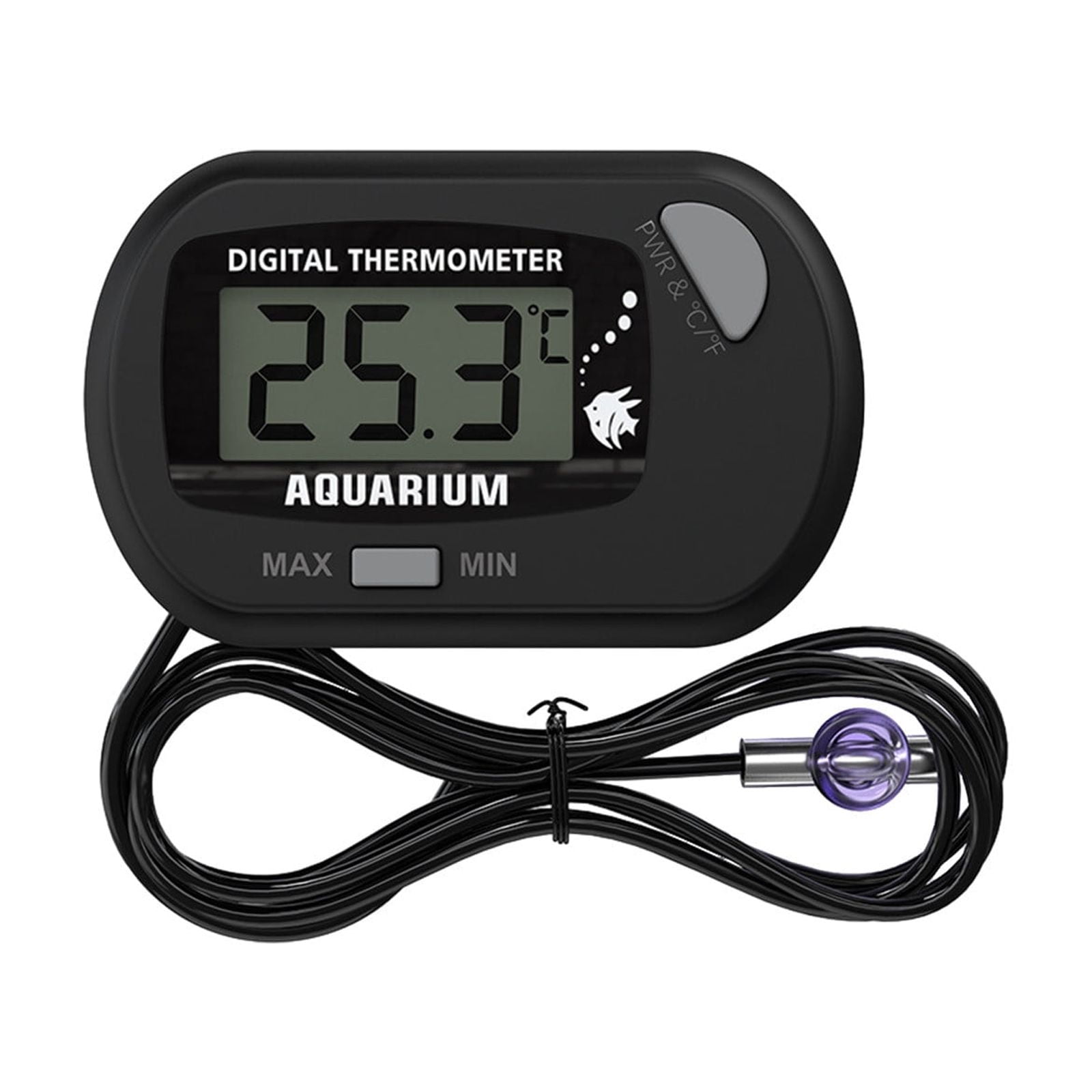Tunhigl Accurate Digital Aquarium Thermometer -38℉-158℉, Waterproof ...