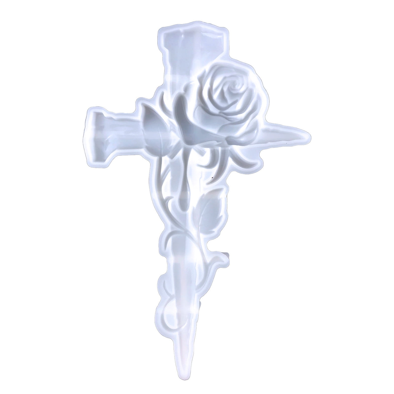 Tunhigl DIY Wall Art Pendant Drip Decor - Semi-3D Rose Epoxy Resin Mold ...