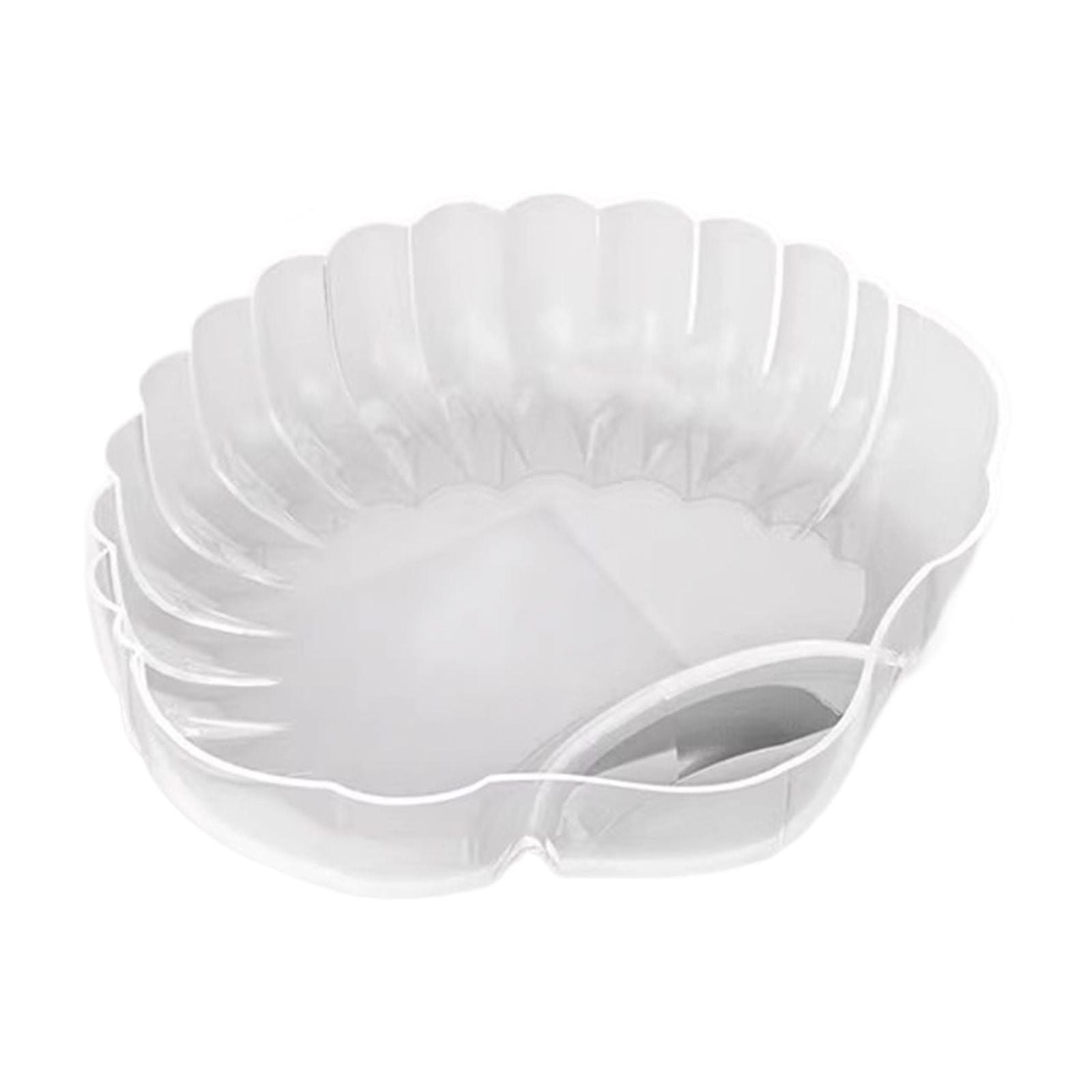 Tunhigl Elegant Clear Plastic Snack Plates with Partitions - Safe ...