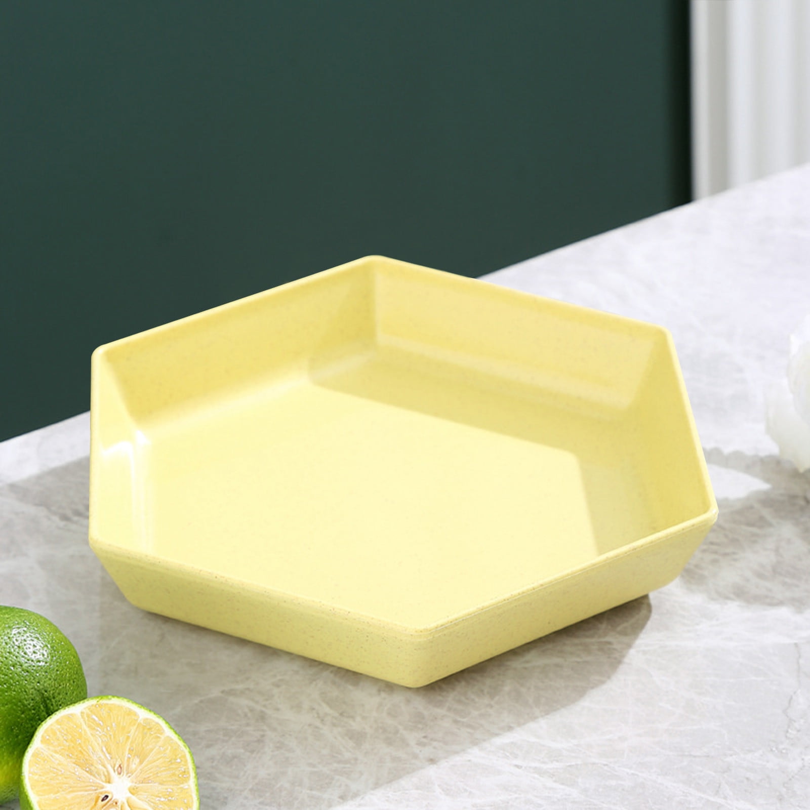 Tunhigl Hexagonal Snack Plate Fruit Tray - Large Serving Platter for ...