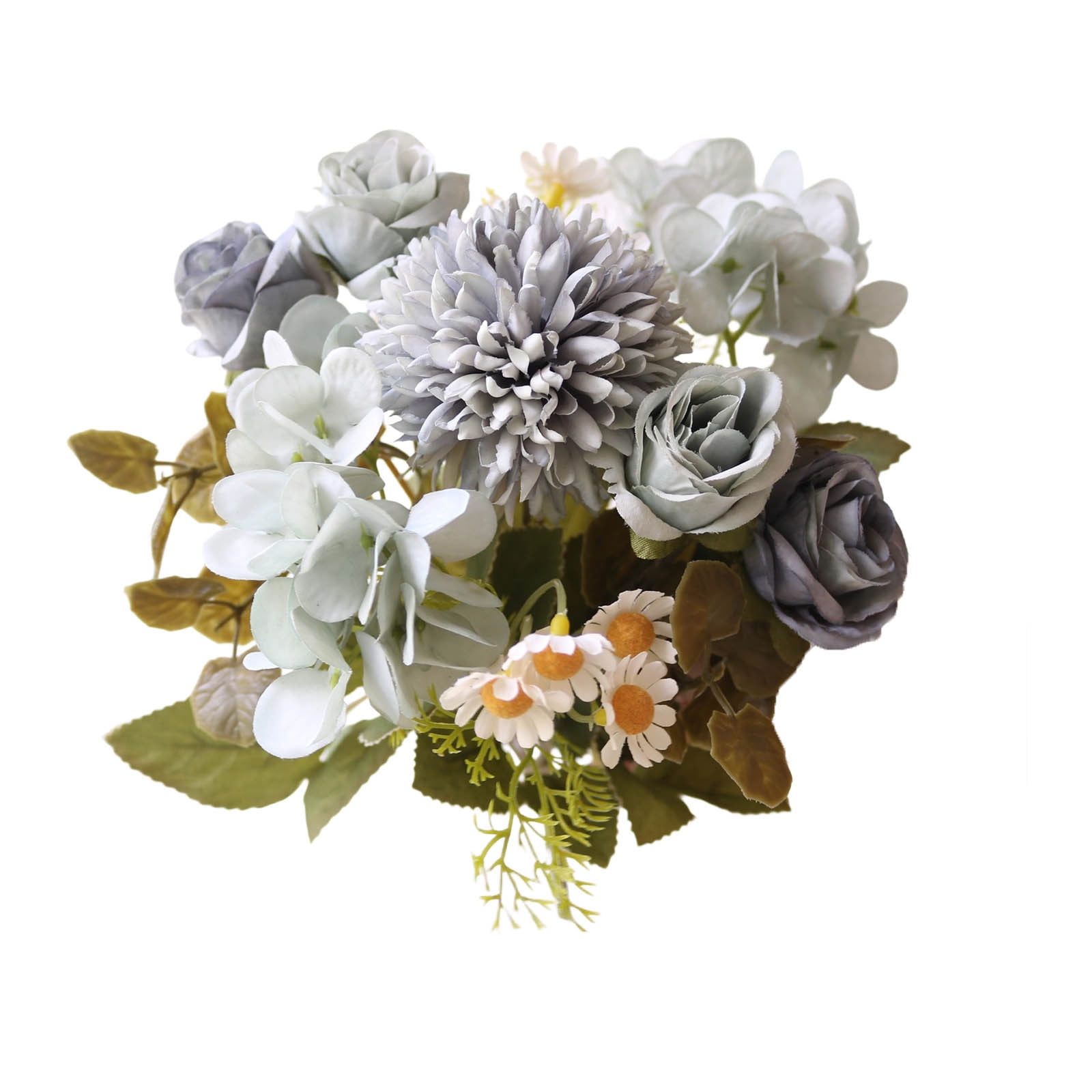 Tunhigl Lifelike Artificial Flower Bouquets 12" Tall - Silk Floral ...