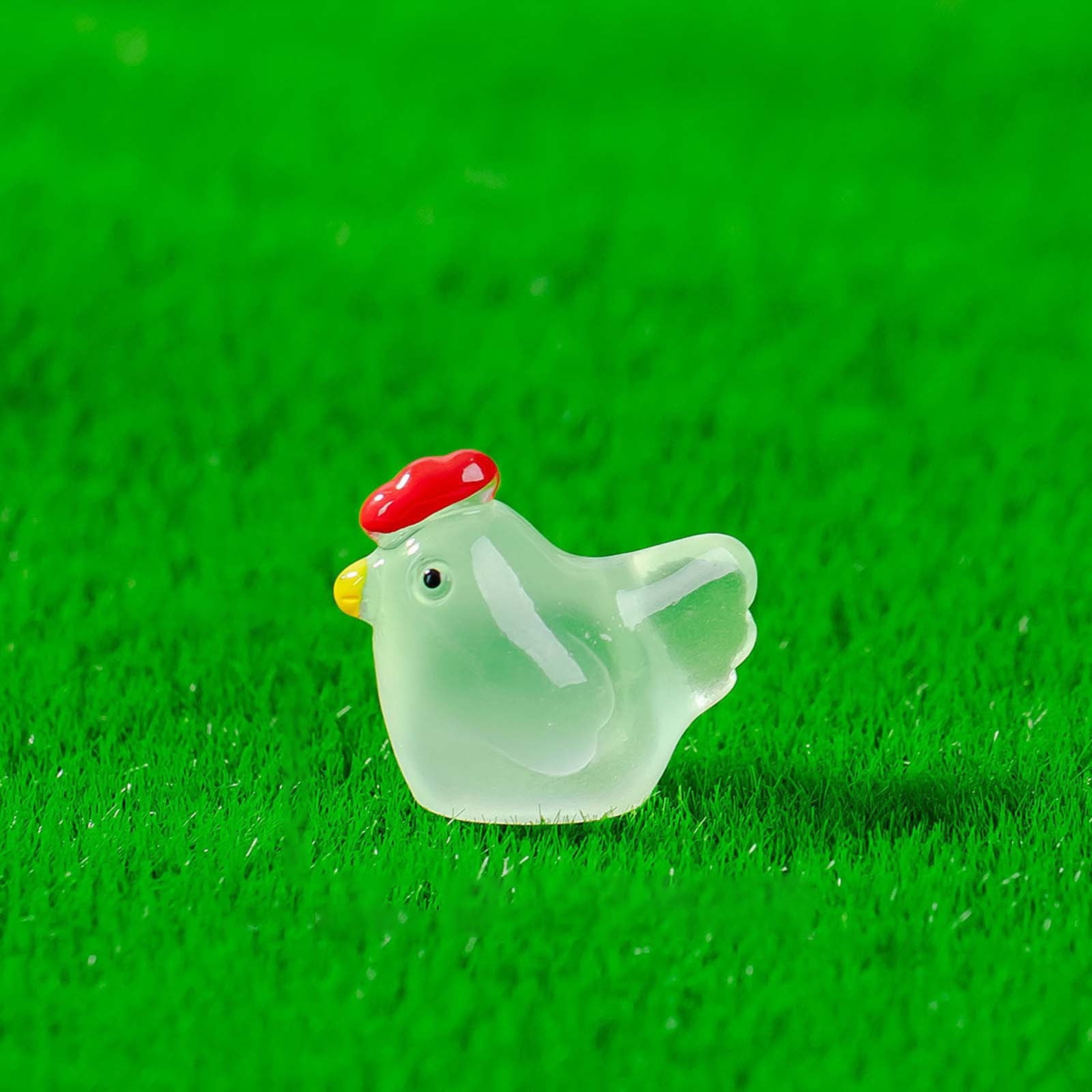 Tunhigl Mini Resin Chicken Figurines - Cute Small Animal Decor for Home ...