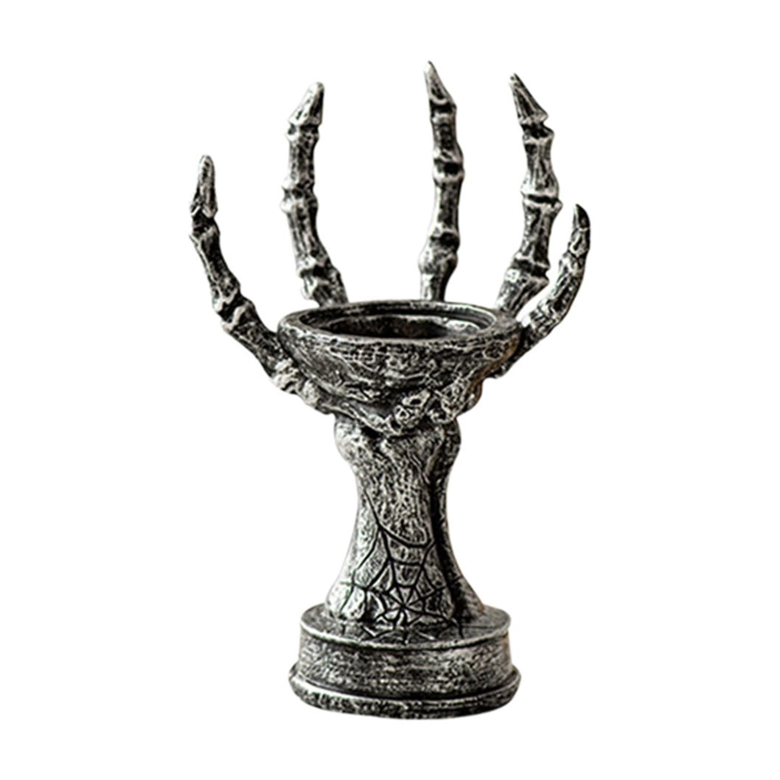 Tunhigl Spooky Resin Ghost Claw Candlestick - Elegant Halloween Decor ...