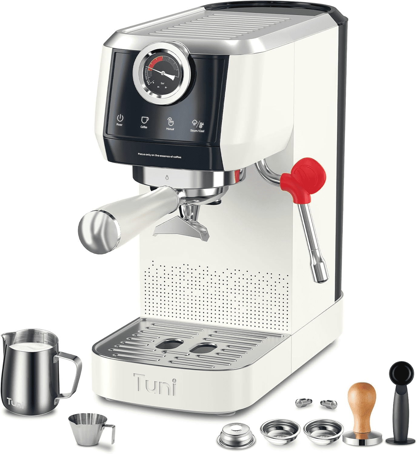Tuni E2 58mm 𝐃𝐮𝐚𝐥 𝐁𝐨𝐢𝐥𝐞𝐫 Espresso Machine, 20 Bar UKLA Pump Espresso ...