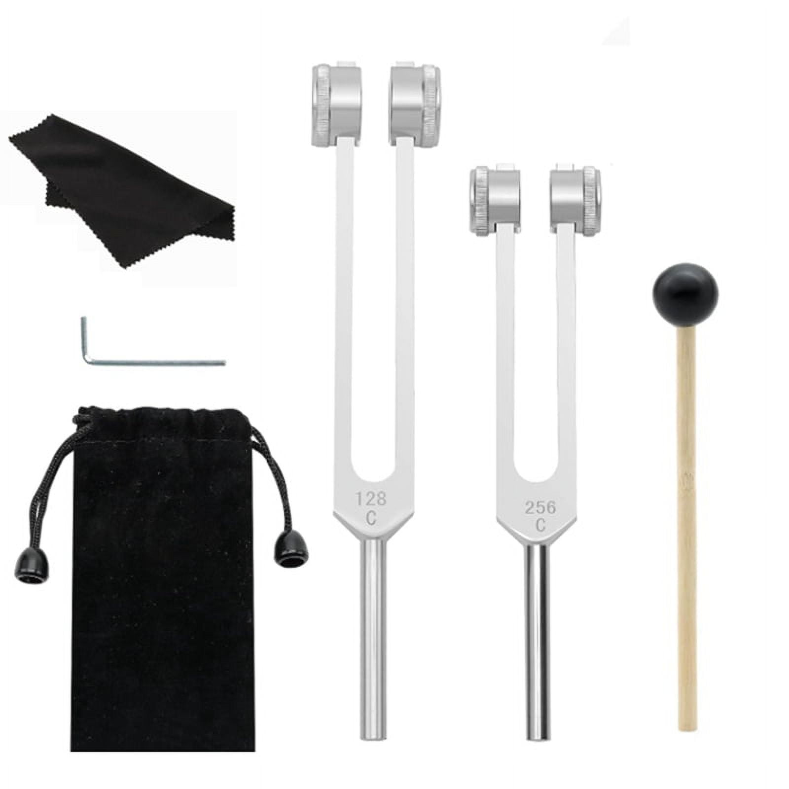 Tuning Fork Set 128 Hz 256 Hz Aluminium Alloy Healing Tuning Fork with ...
