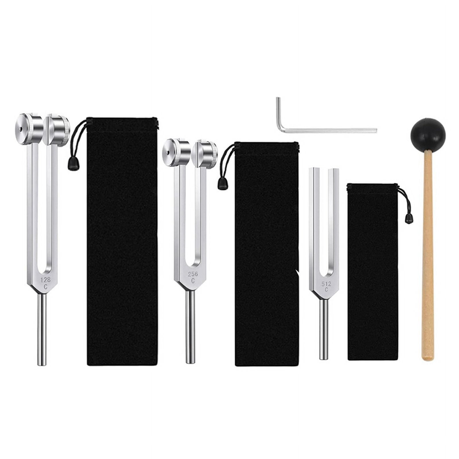 Tuning Fork Set (128Hz, 256Hz, 512Hz), Tuning Forks for Chakra/ Healing/ Sound Therapy ...