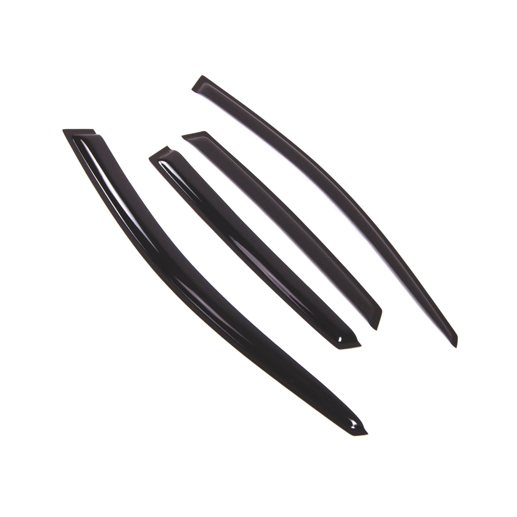 TuningPros Outside Mount Window Visor Deflector Smoke Tinted 4 Pcs Set ...