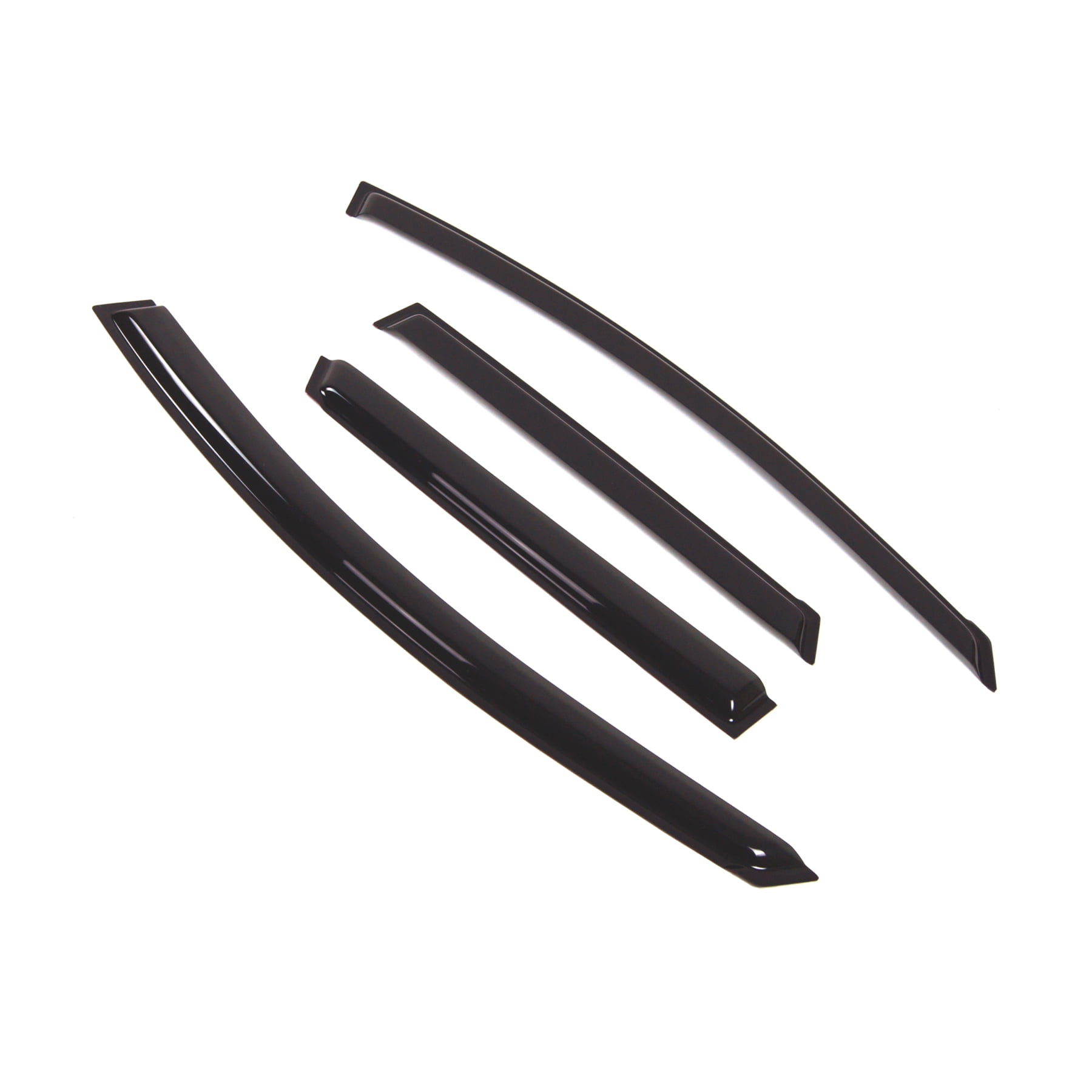 TuningPros Outside Mount Window Visor Deflector Smoke Tinted 4 Pcs Set ...