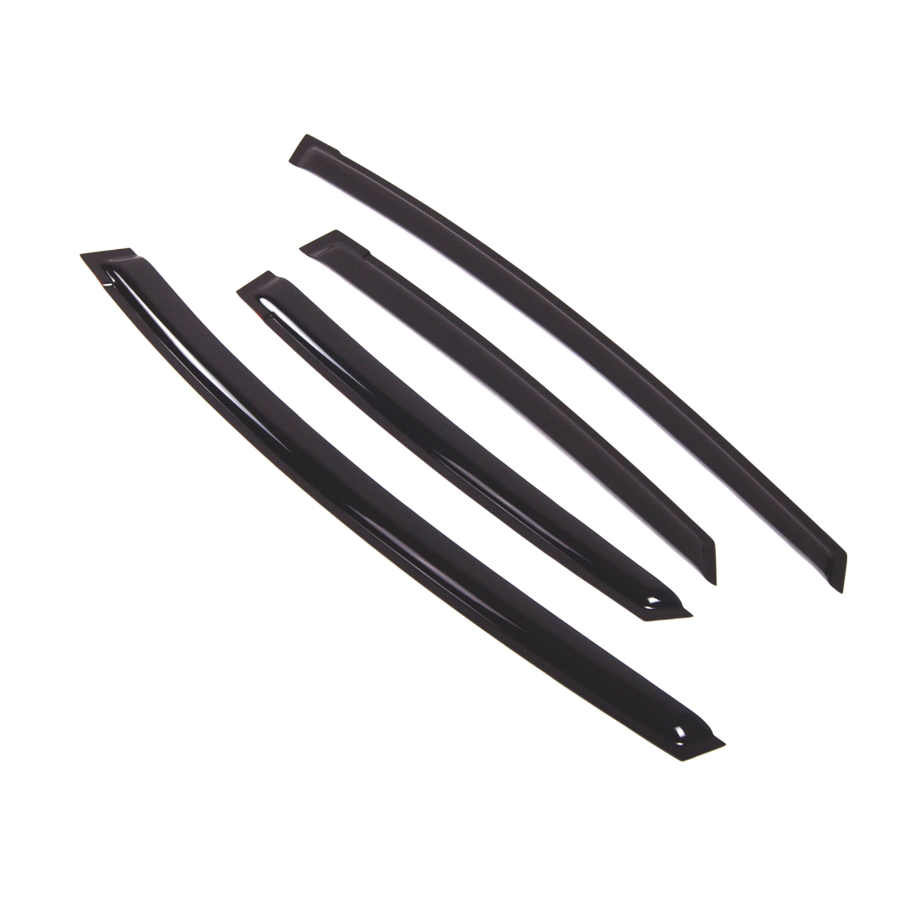 TuningPros Outside Mount Window Visor Deflector Smoke Tinted 4 Pcs Set ...