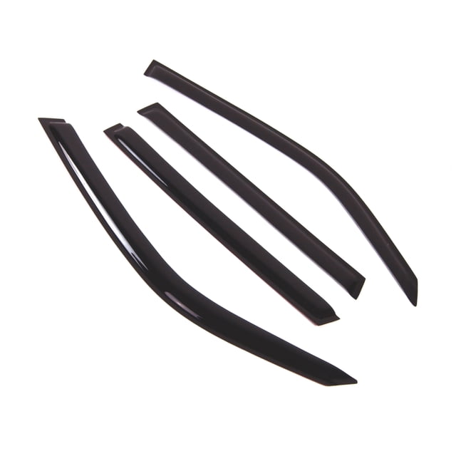 TuningPros Outside Mount Window Visor Deflector Smoke Tinted 4 Pcs Set ...