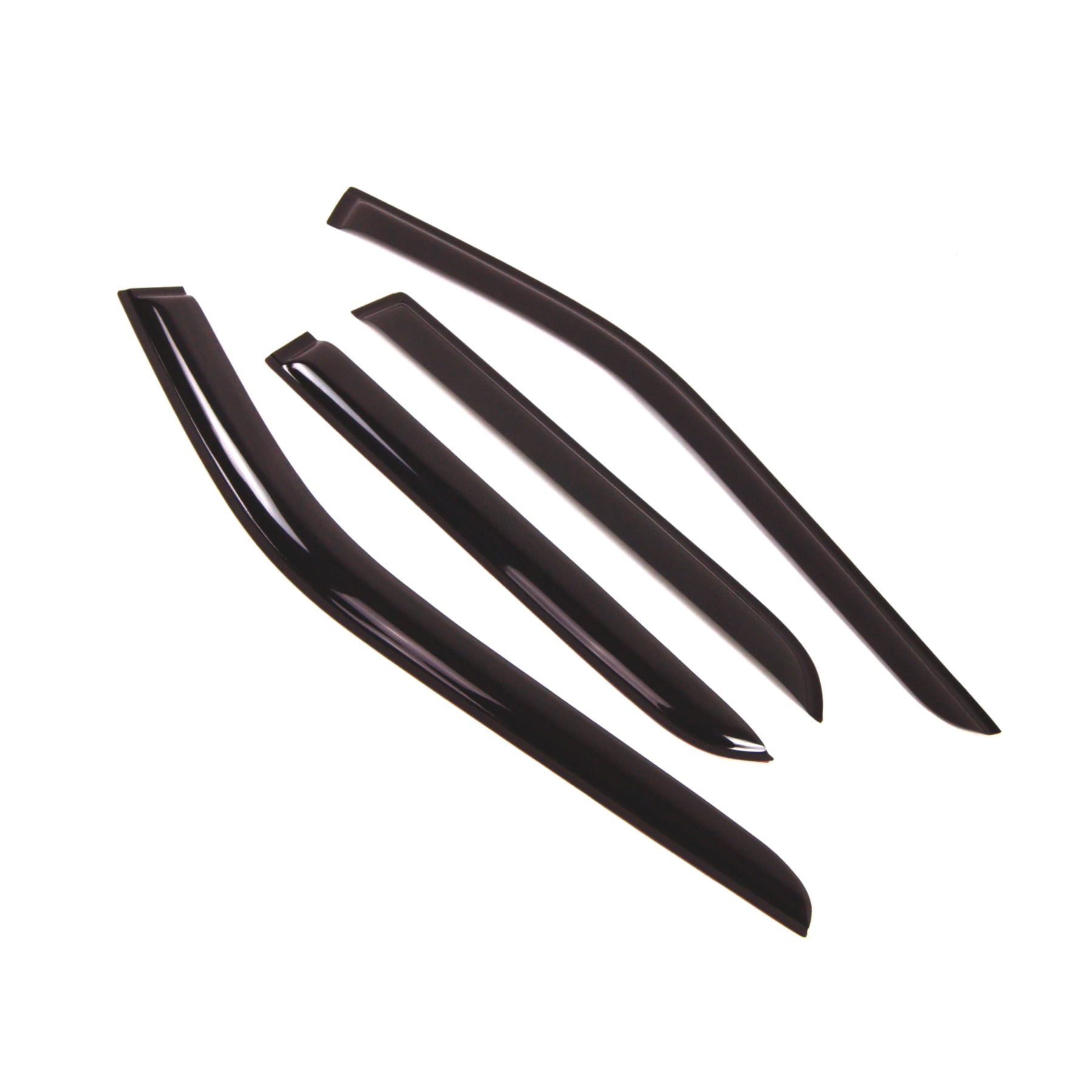 TuningPros Outside Mount Window Visor Deflector Smoke Tinted 4 Pcs Set ...