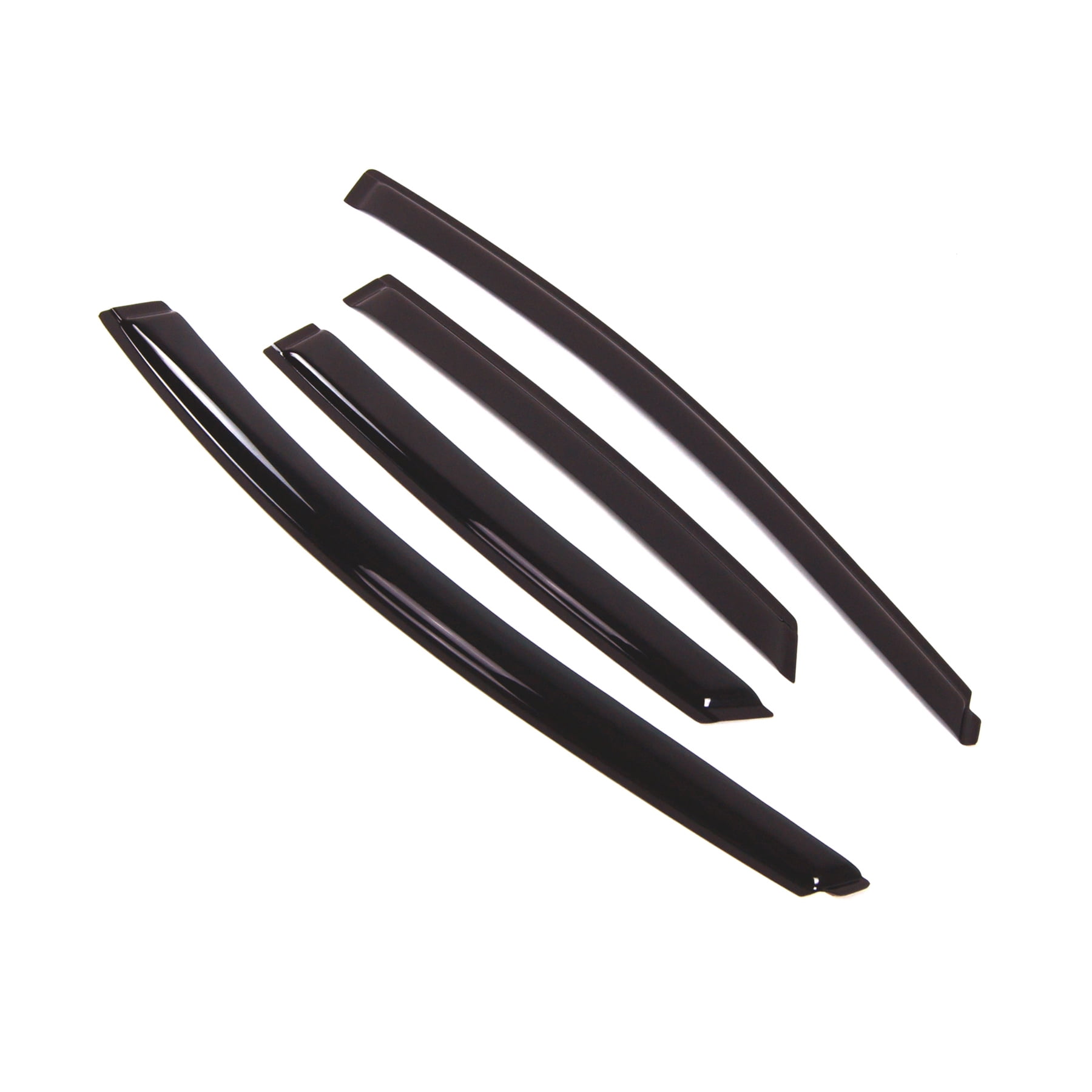 TuningPros Outside Mount Window Visor Deflector Smoke Tinted 4 Pcs Set ...