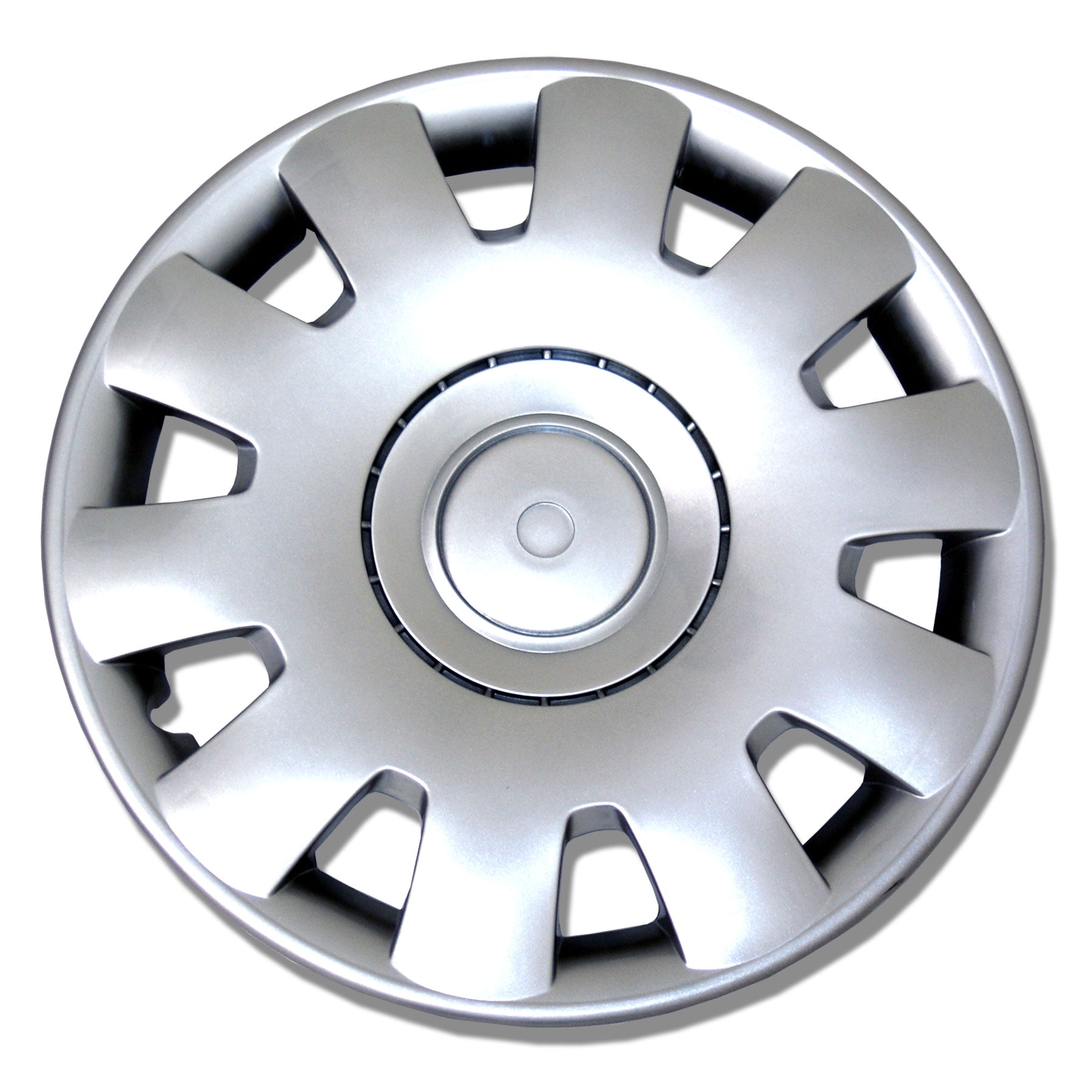TuningPros WSC-032S15 Set of 4 Metallic Silver Hubcaps 15" - Hub Caps ...