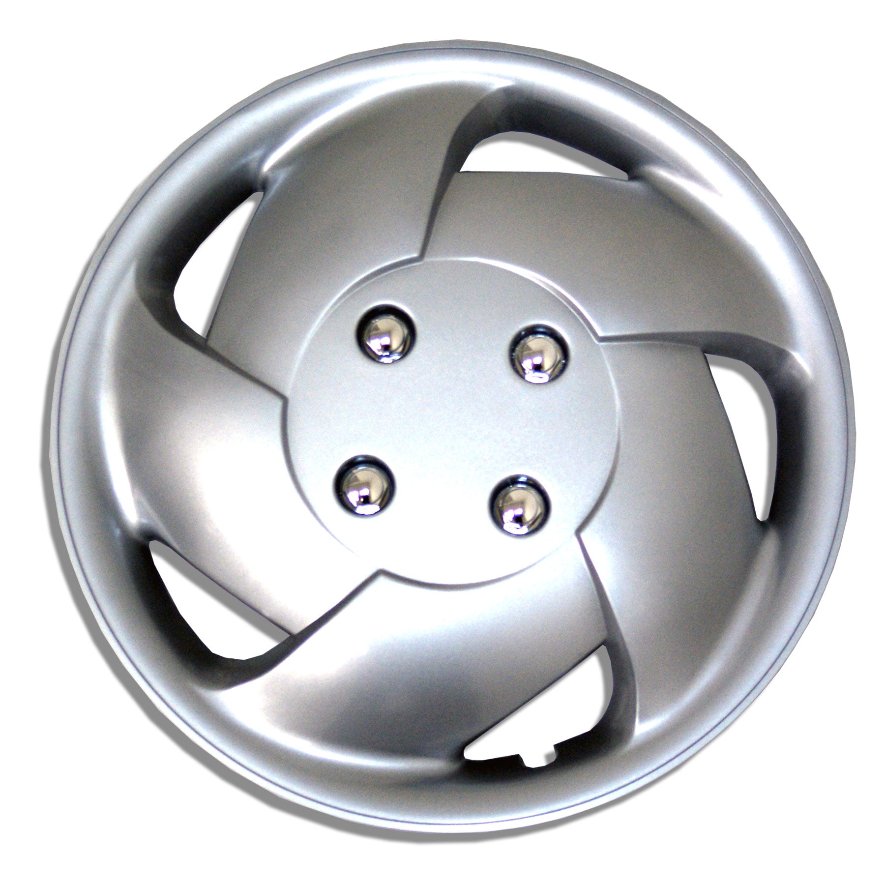 TuningPros WSC-083S15 Set of 4 Metallic Silver Hubcaps 15" - Hub Caps ...