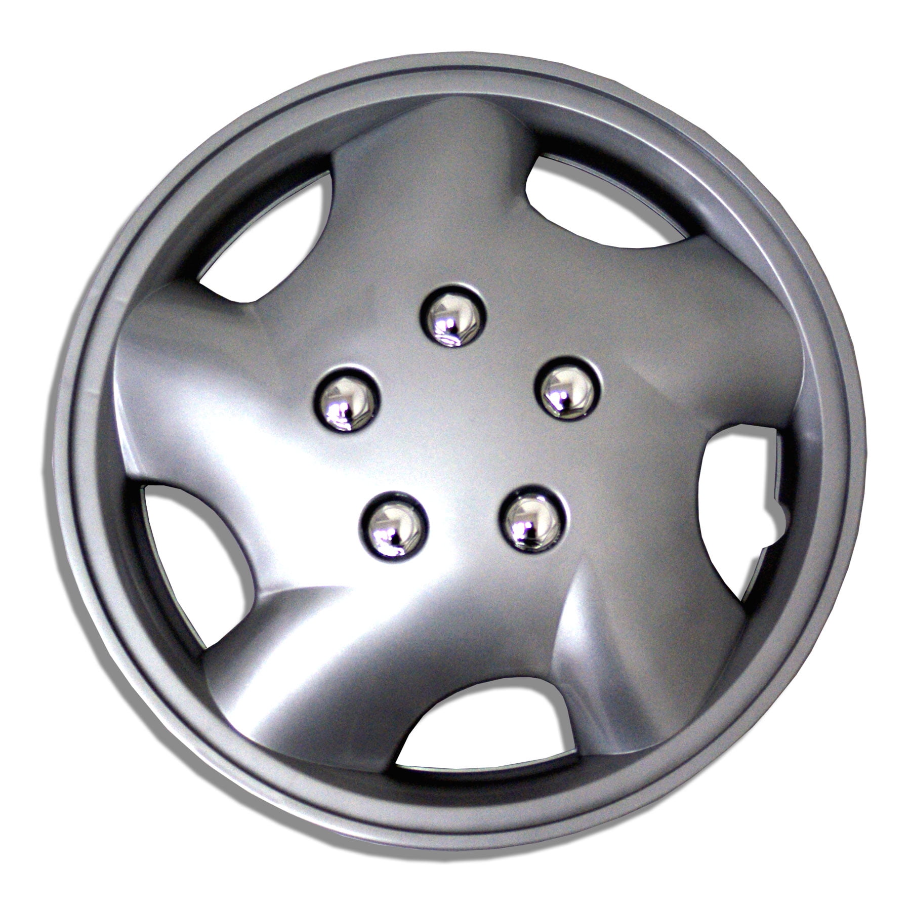 TuningPros WSC-852S14 Set of 4 Metallic Silver Hubcaps 14" - Hub Caps ...