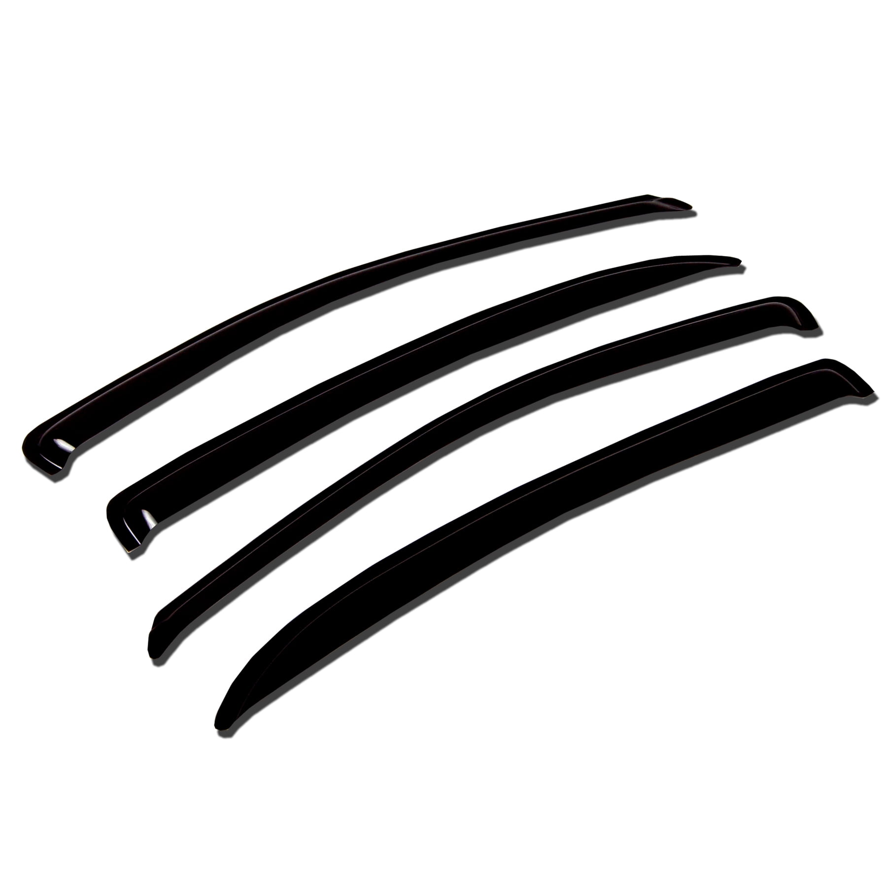 TuningPros WV-620-2B Window Visor For 2017-2018 GMC Sierra 1500 Crew ...