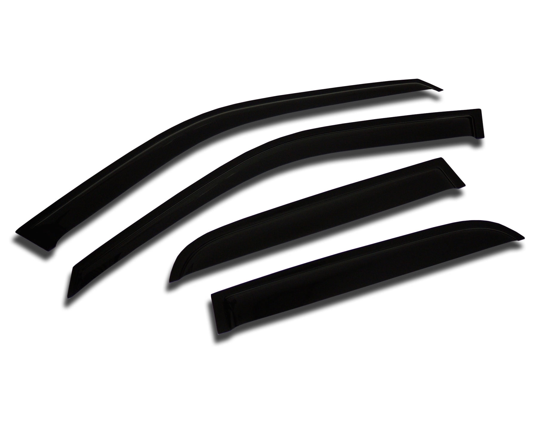 TuningPros WV2M-437 Outside Mount 2.0mm Window Visor Deflector 4 Pcs ...
