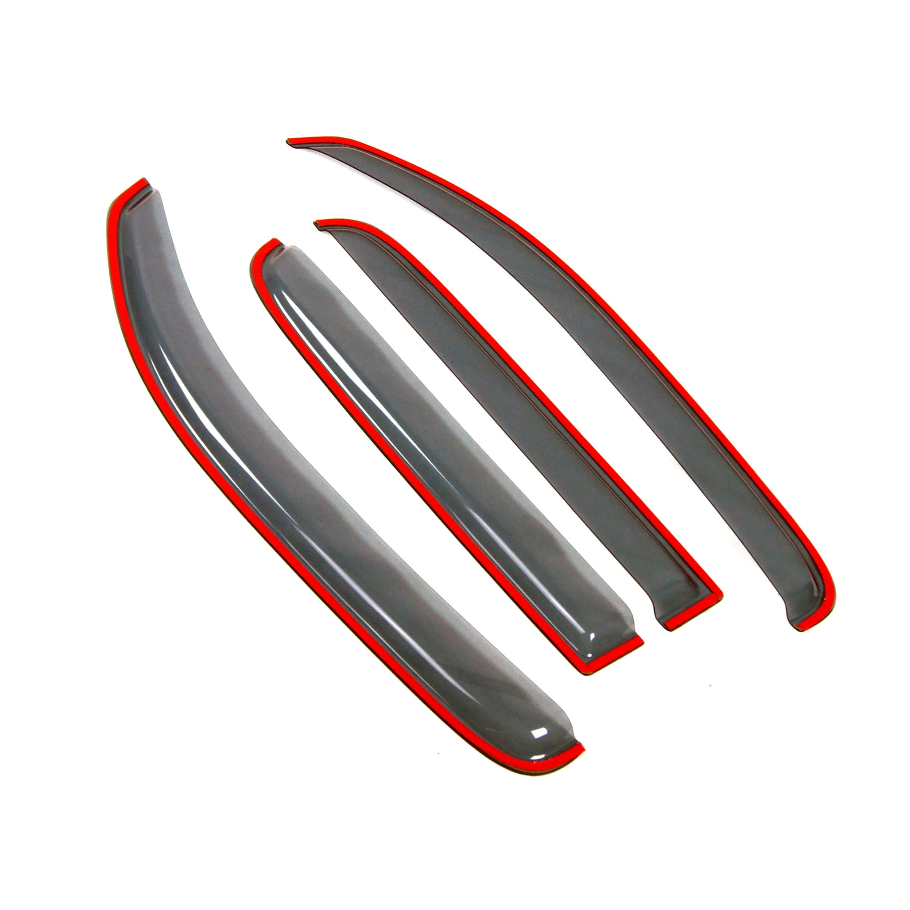 Tuningpros LGWV2-070i Window Visor Light Tinted 4 Pcs Set For 2006-2011 ...