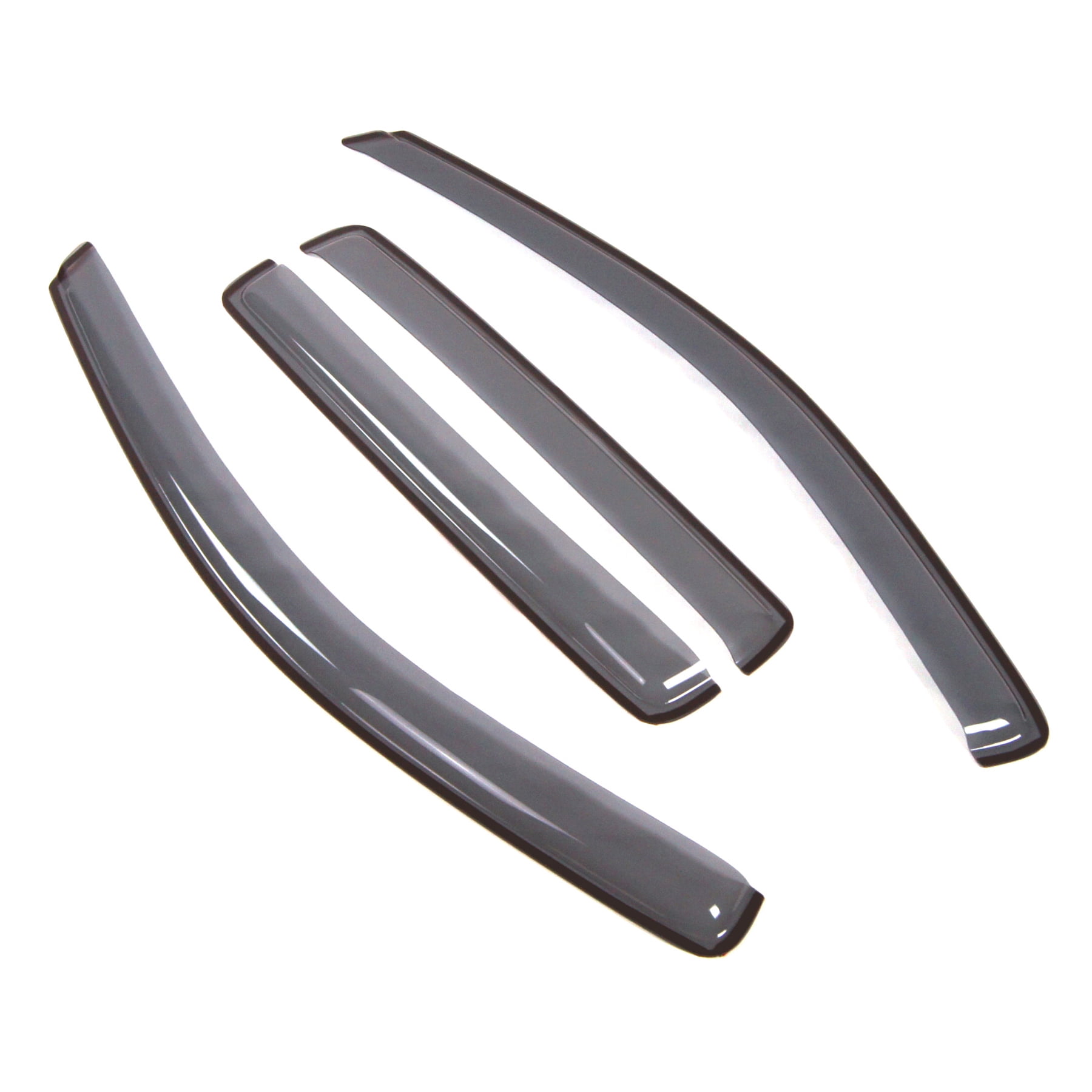 Tuningpros LGWV2-268 Window Visor Light Tinted 4 Pcs Set For 2007-2010 ...
