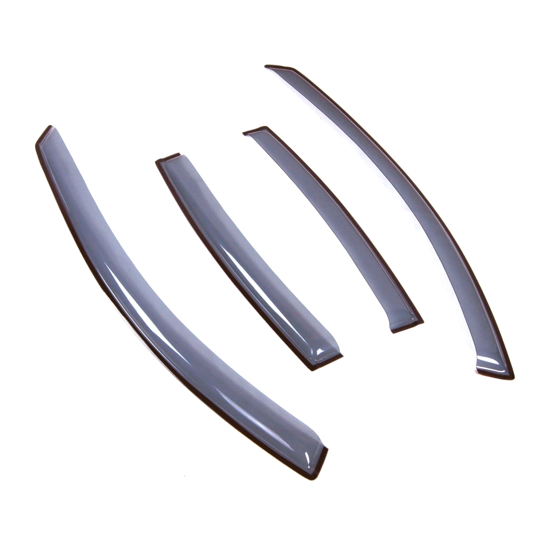Tuningpros LGWV2-345 Window Visor Light Tinted 4 Pcs Set For 2004-2008 ...