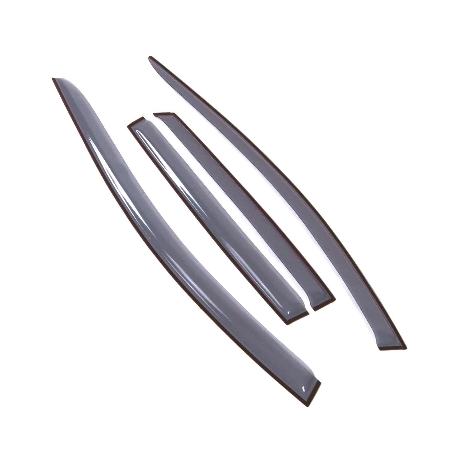 Tuningpros LWD2-633B Outside Mount Window Visor Deflector Rain Guard ...