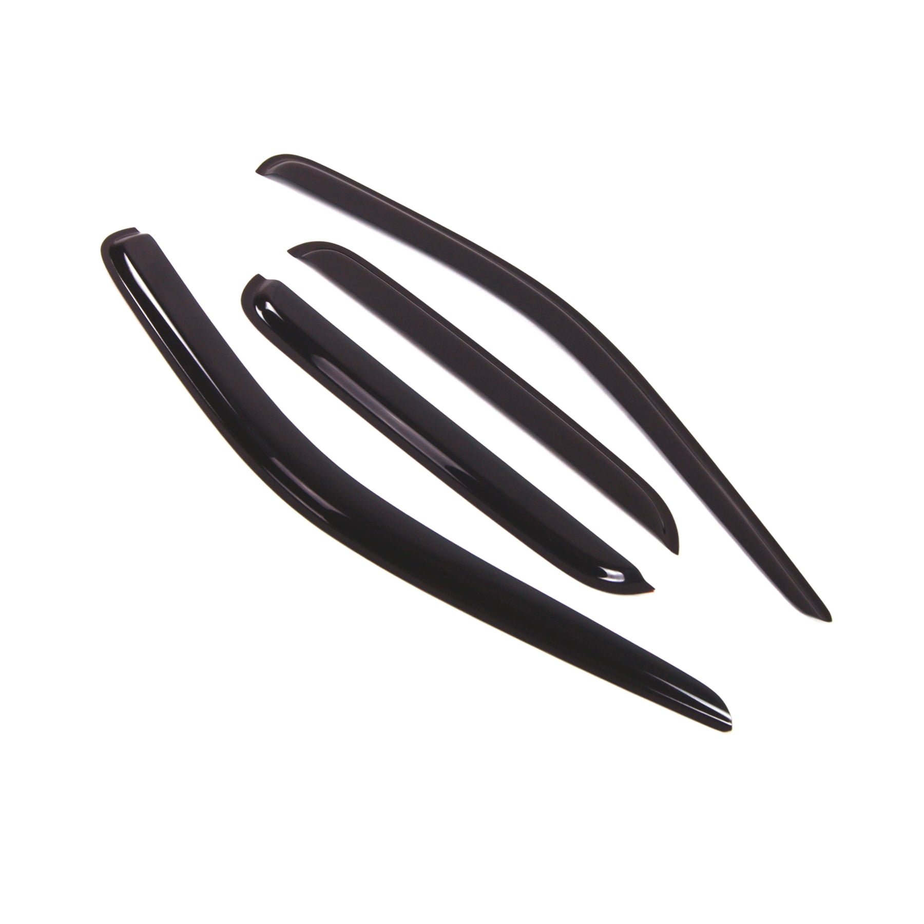 Tuningpros WD2-115 Outside Mount Window Visor Deflector Rain Guard Dark ...