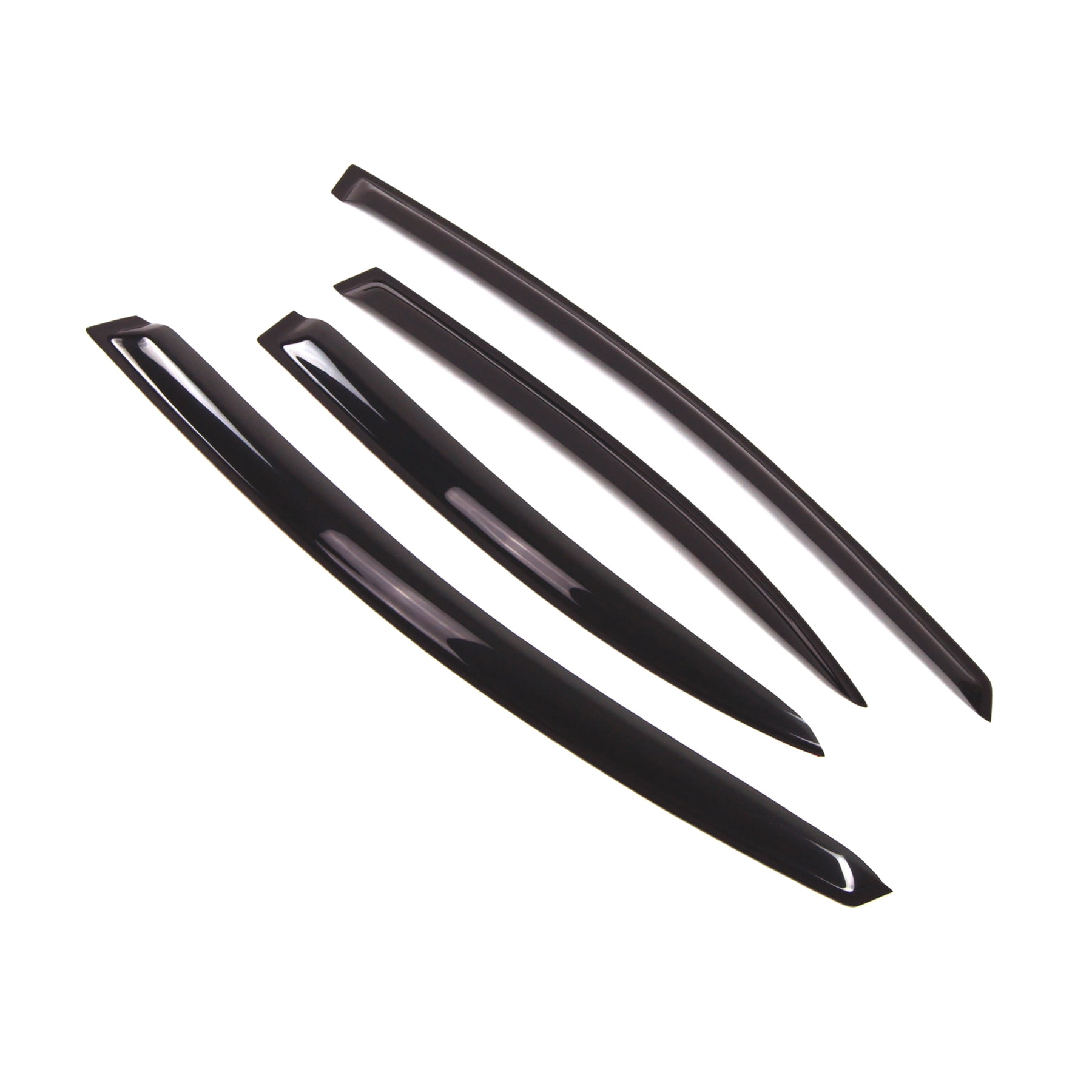 Tuningpros WD2-222 Outside Mount Window Visor Deflector Rain Guard Dark ...